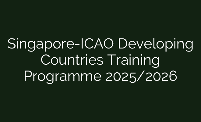 Singapore-ICAO Developing Countries Training Programme 2025/2026 ...