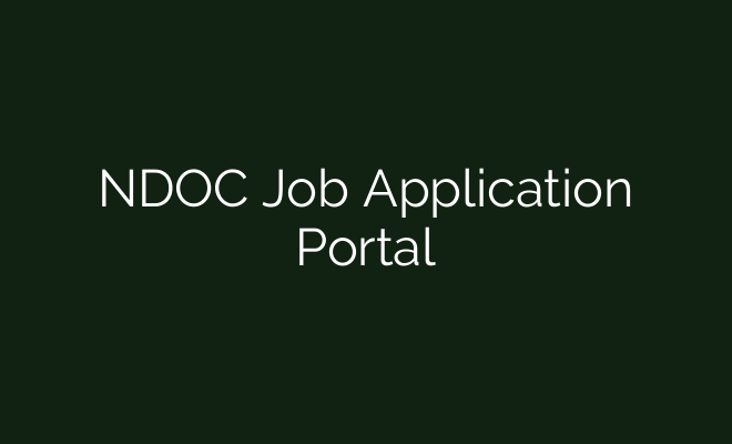 NDOC Job Application Portal - British Visa